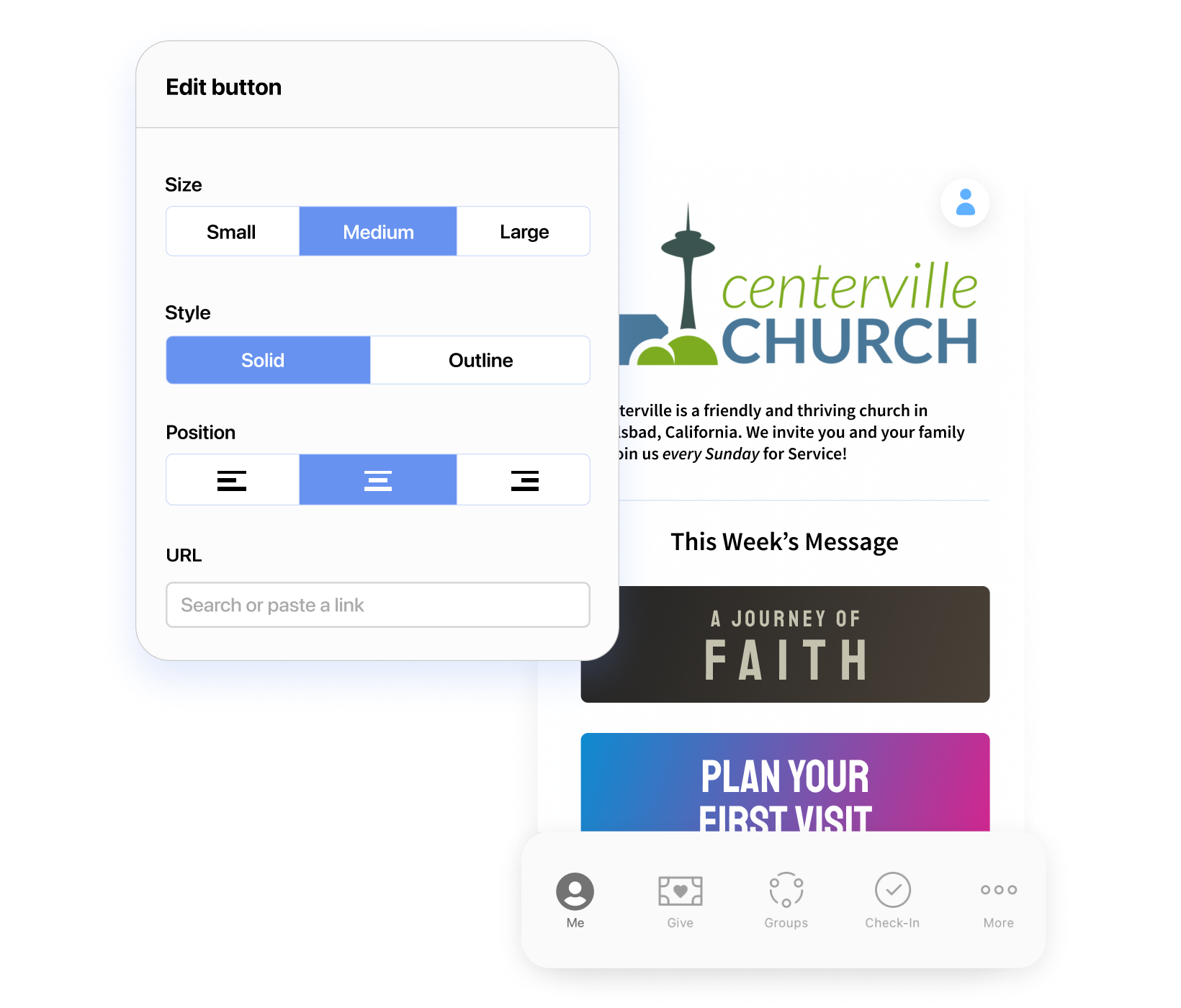 Church Center Mobile App for Planning Center